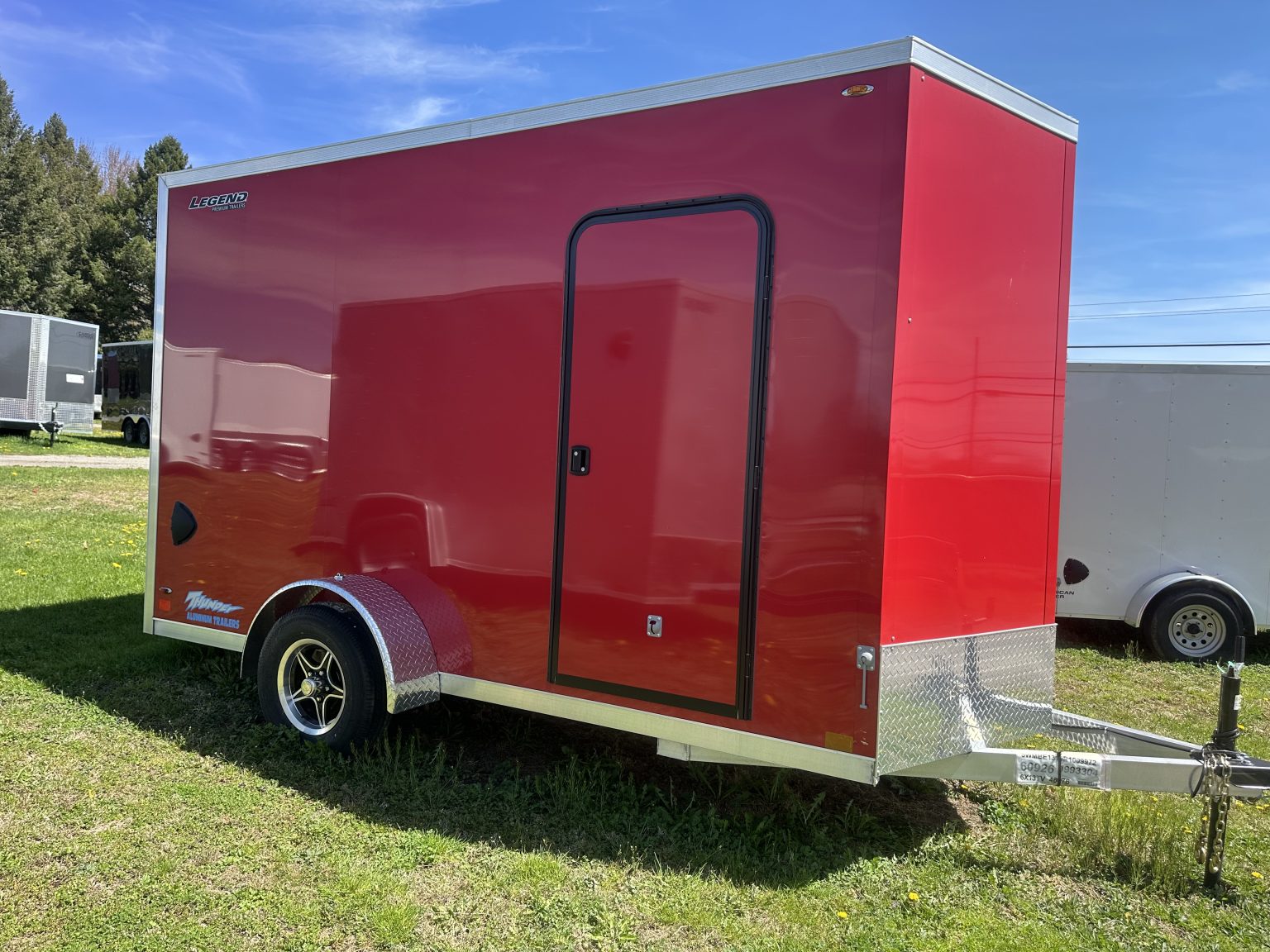 Legend Aluminum 6 ft x 13 ft enclosed trailer # 9972 model 6x13TVSA30 ...