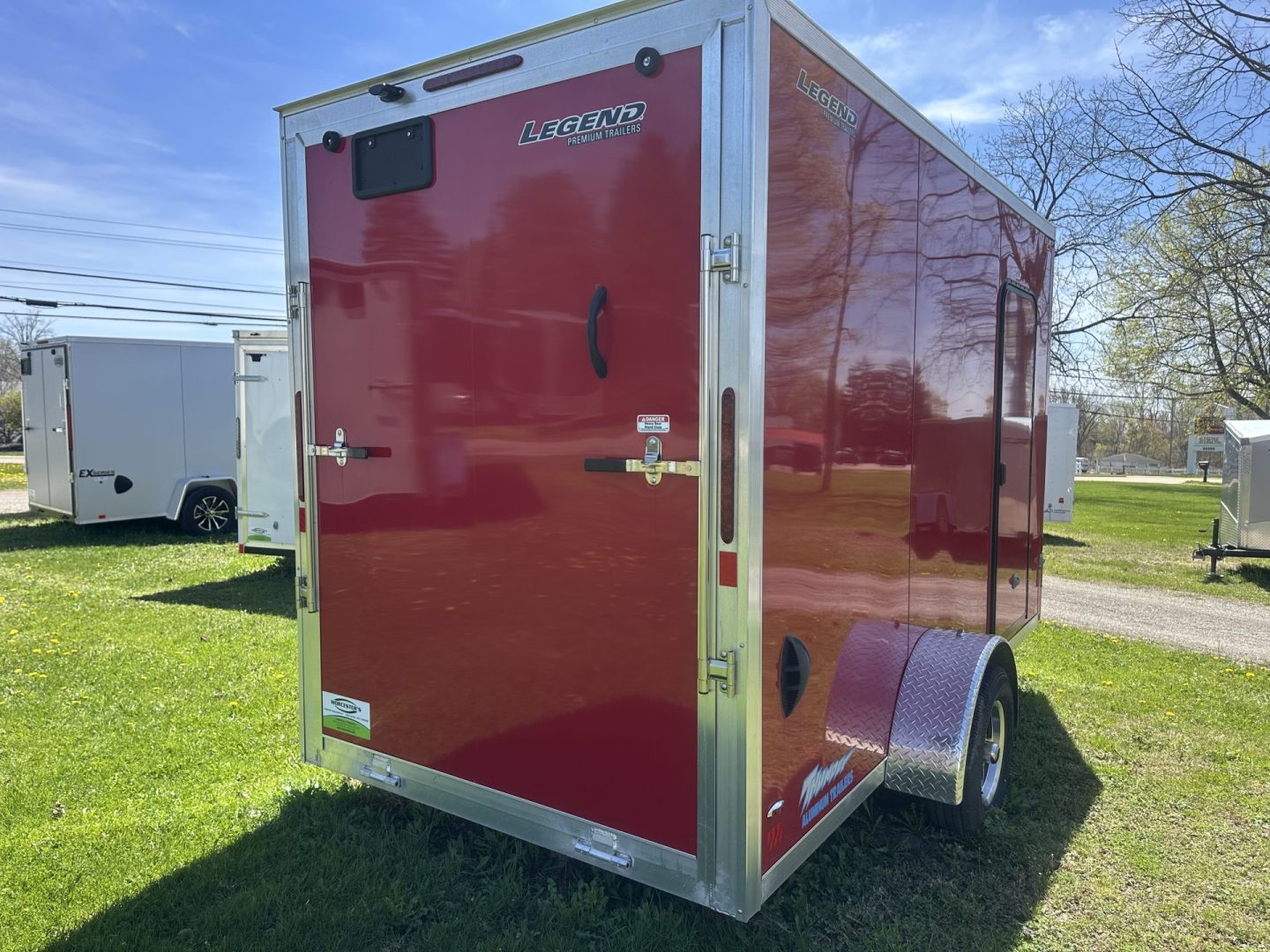 Legend Aluminum 6 ft x 13 ft enclosed trailer # 9972 model 6x13TVSA30 ...