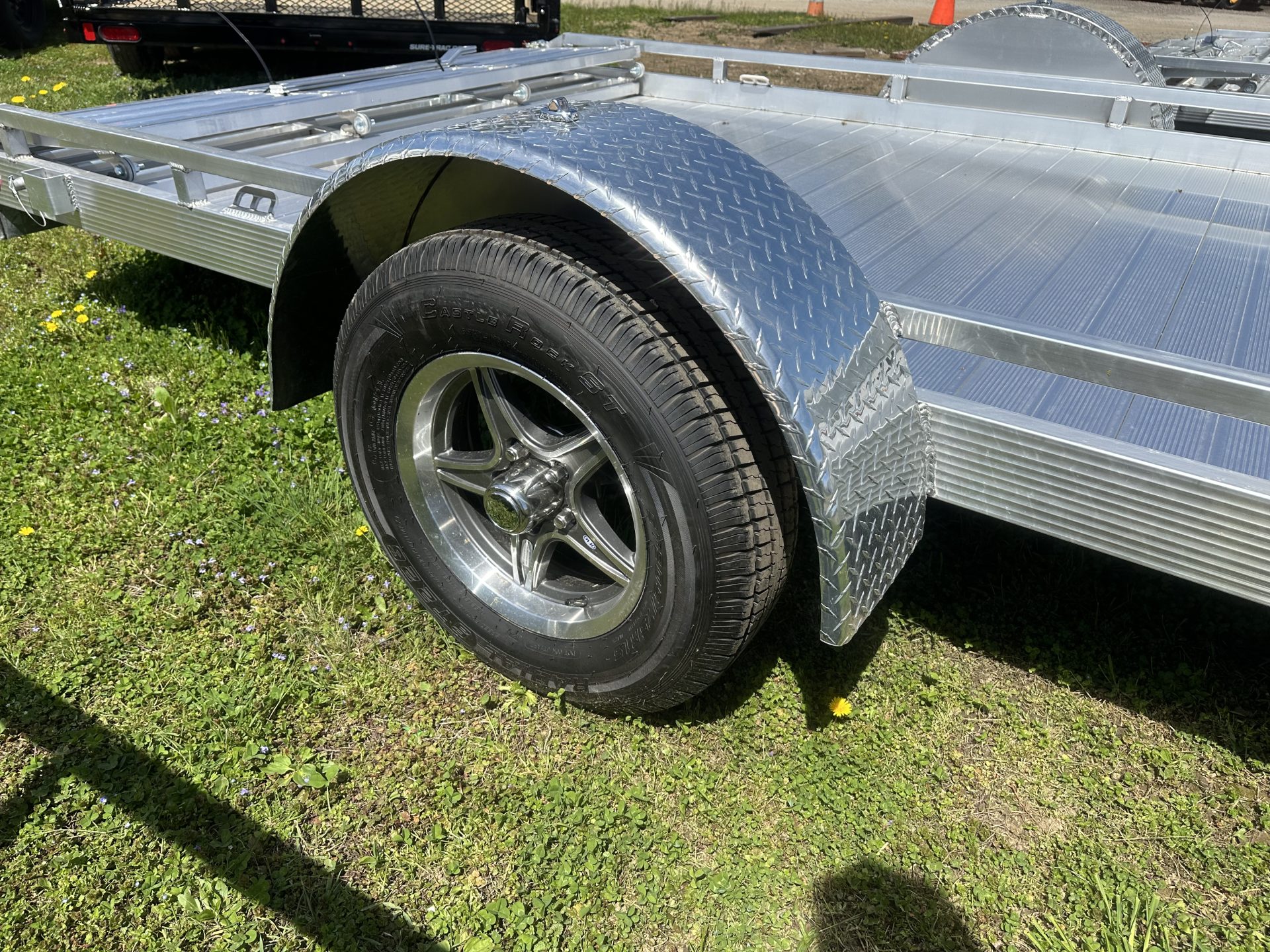 Legend 7 ft x 14 ft aluminum utility trailer #4489 model 7x14UGSA30 ...