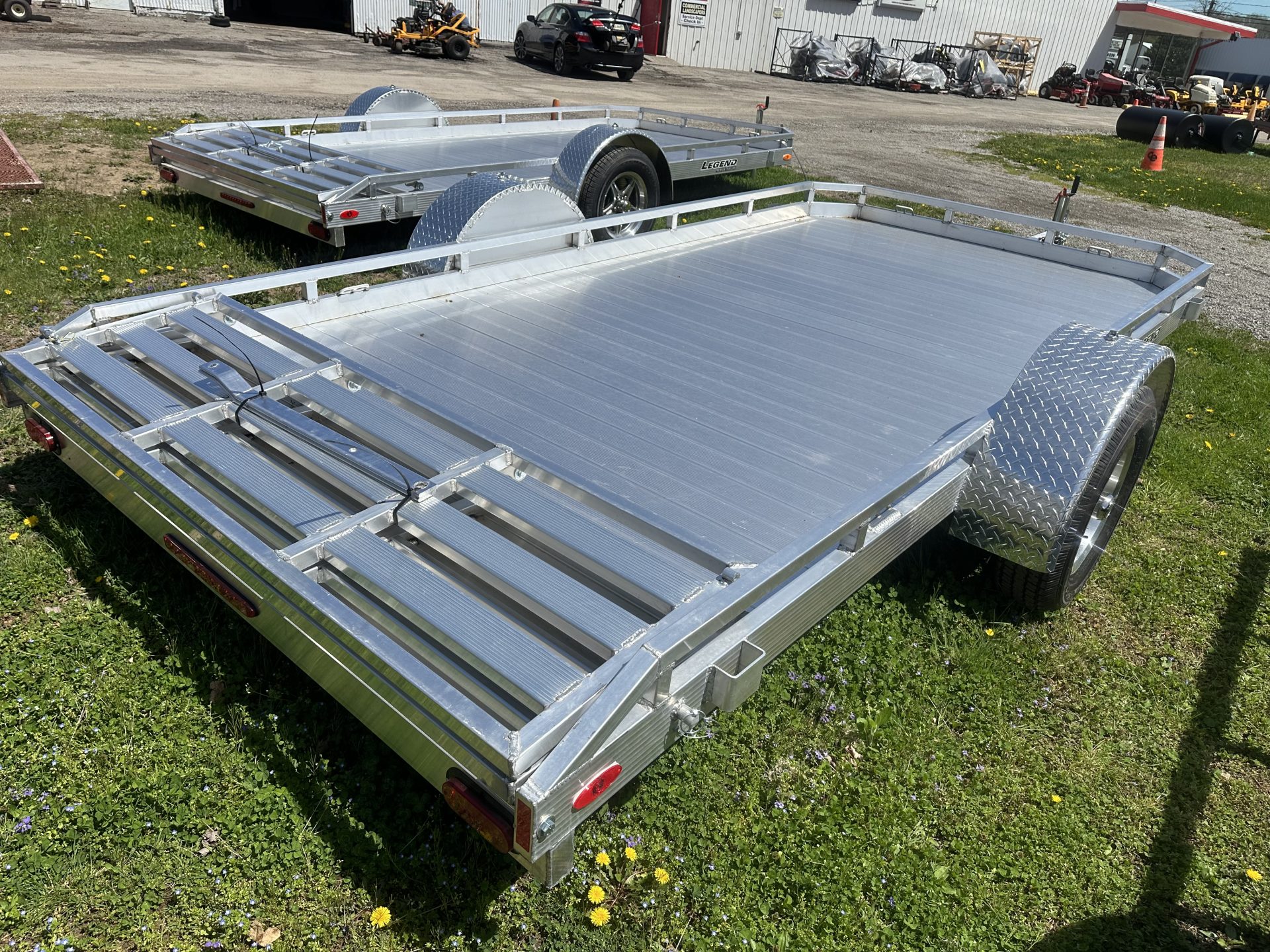 Legend 7 ft x 14 ft aluminum utility trailer #4489 model 7x14UGSA30 ...