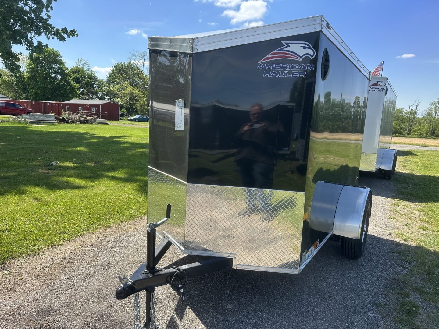 American Hauler 5 ft x 8 ft enclosed trailer, Night Hawk series, Black ...